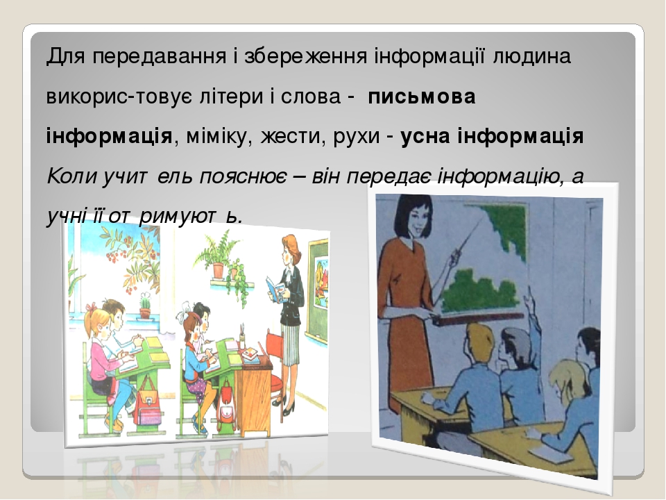 Поняття про повідомлення, інформацію та інформаційні процеси